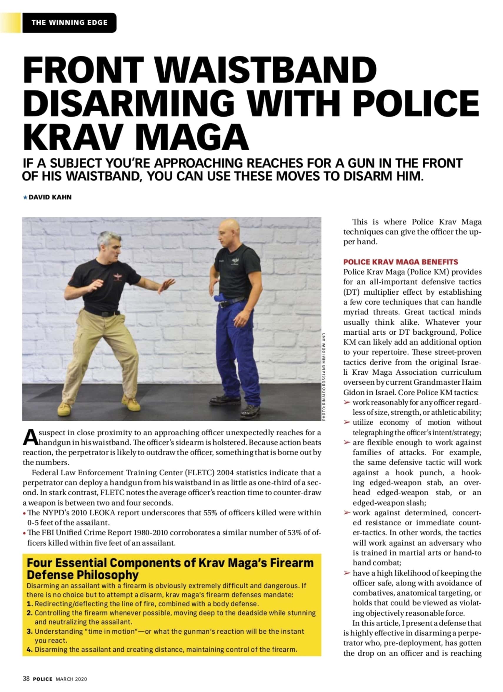 Front Waistband Disarming with Police Krav Maga - Mastering Krav Maga
